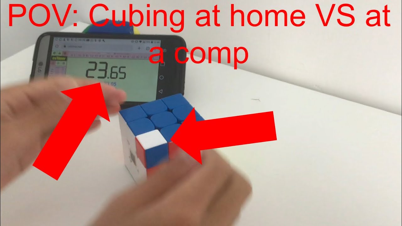 POV: Cubing at home VS at a comp - YouTube
