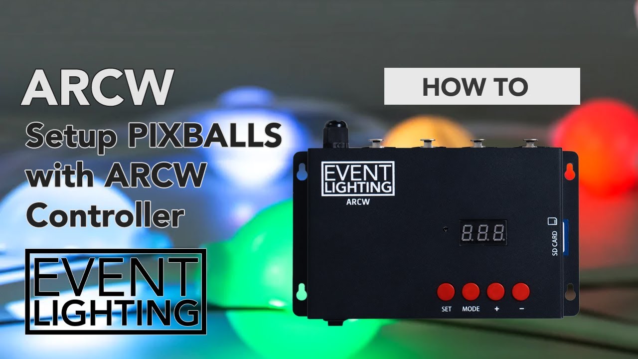 Event Lighting - How to Setup PIXBALLS2 with ARCW - YouTube