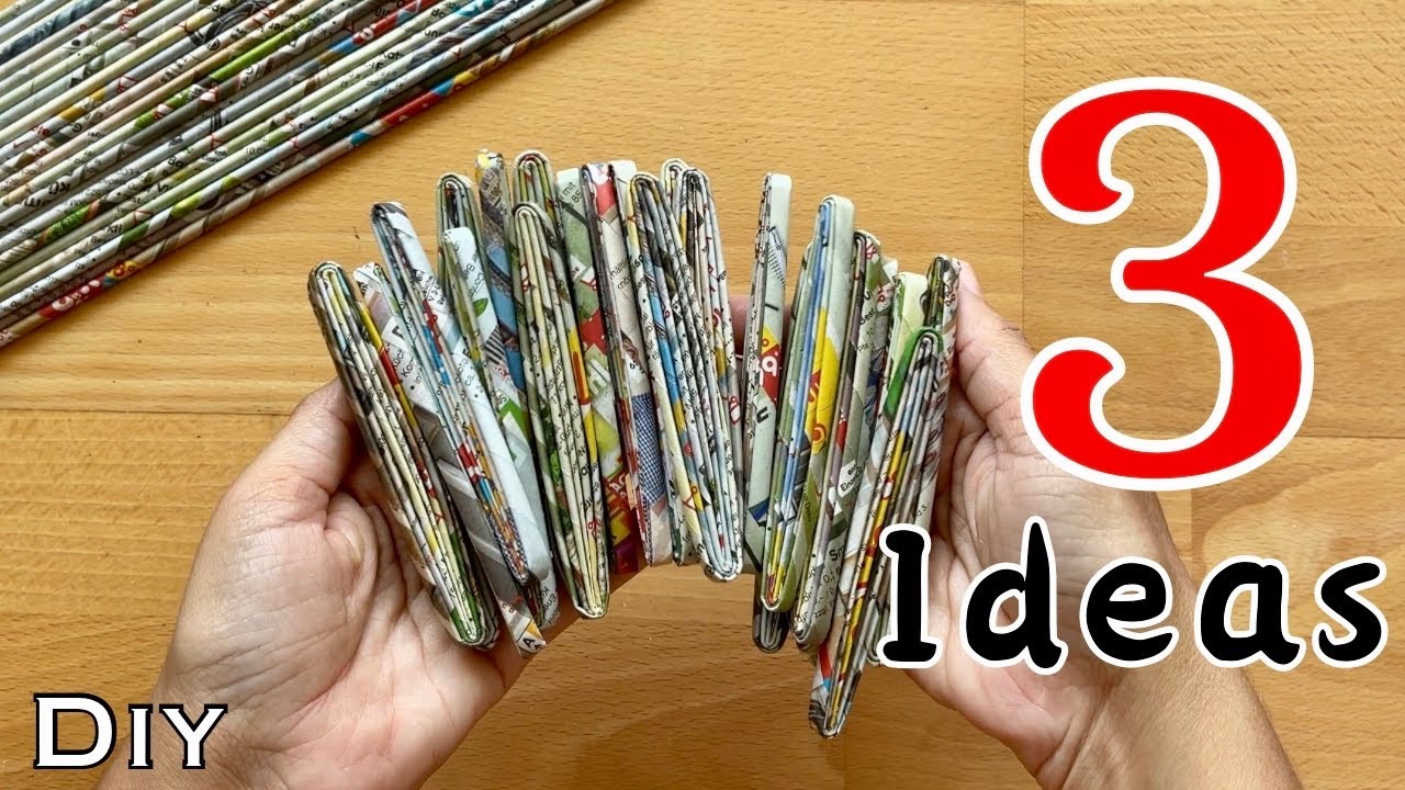 Unique and Amazing Diy Ideas using Newspaper and Cardboard || Best out ...