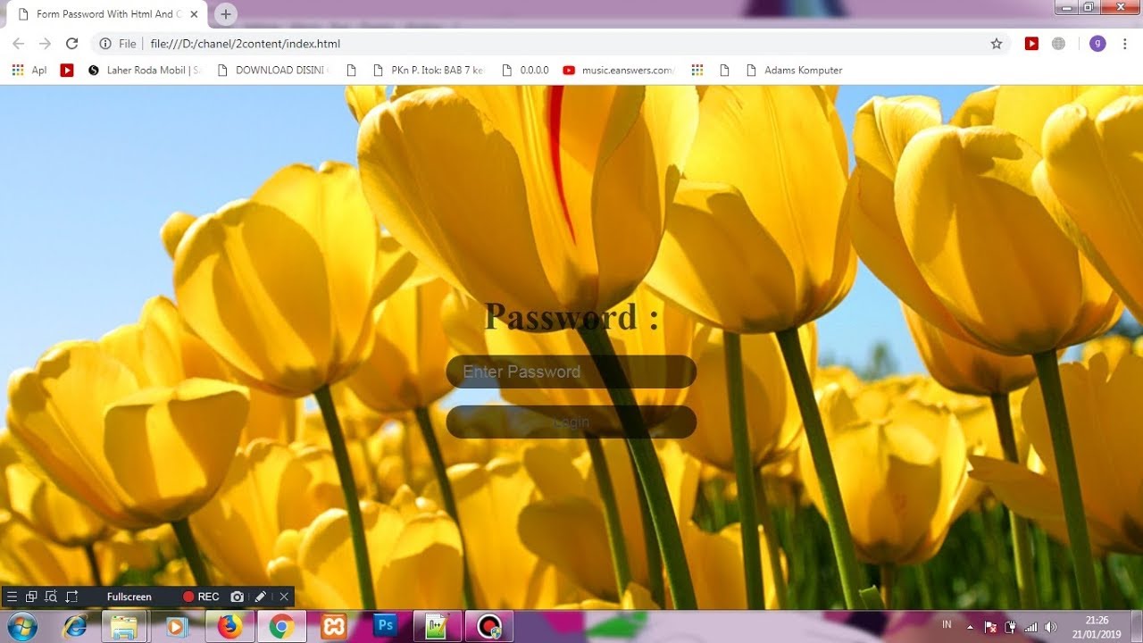 Simpel Form Login With Html And CSS - YouTube