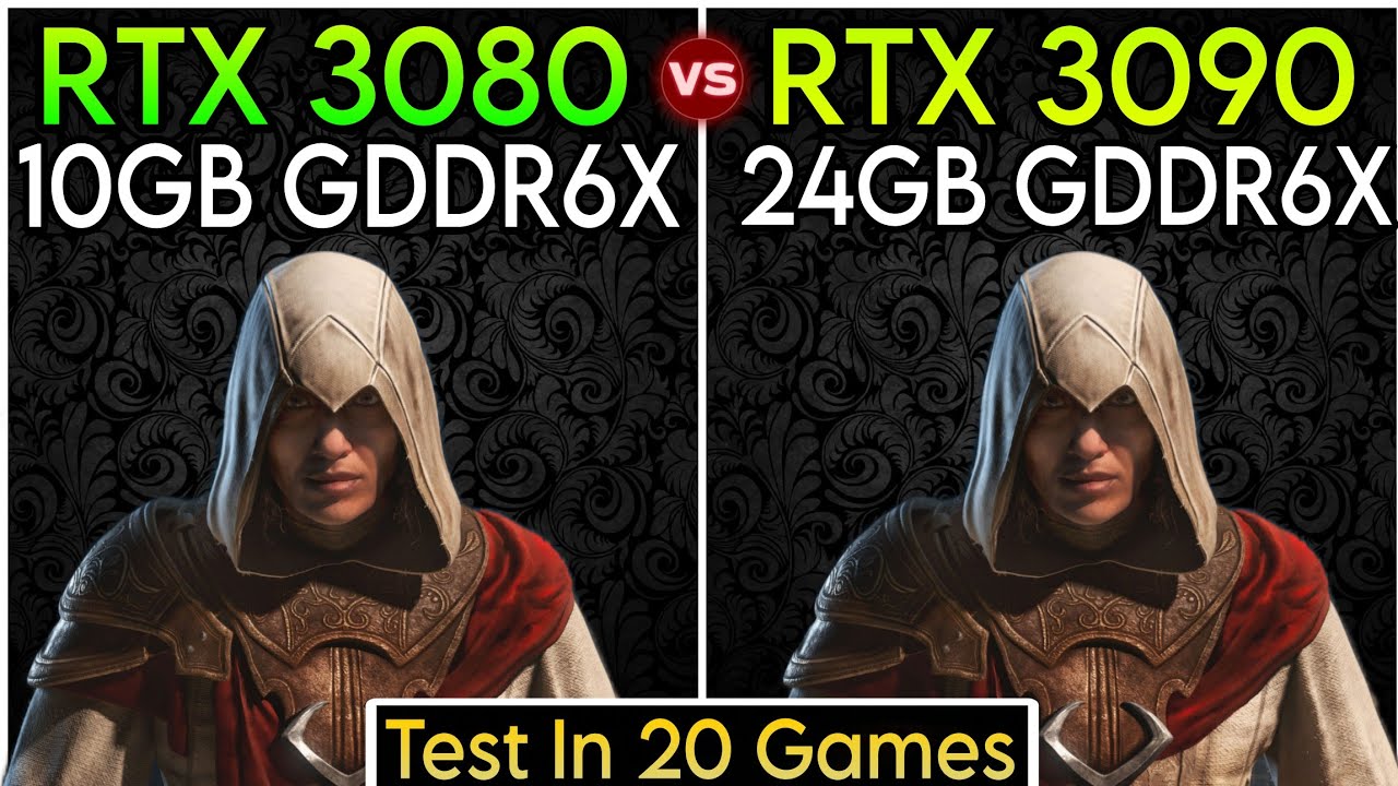 RTX 3080 vs RTX 3090 - Test In 20 Games - How Much Difference ? - YouTube