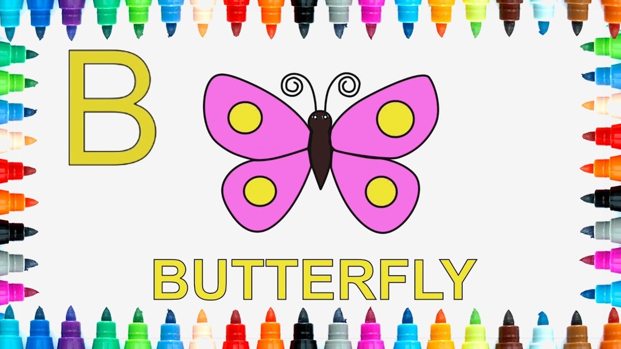 Fun and Effective Way of Teaching Alphabet to Kids | B For Butterfly ...
