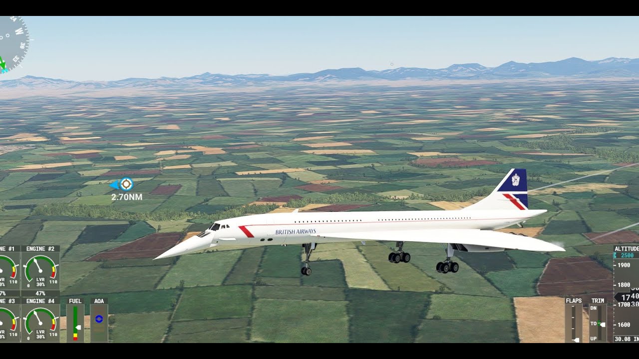 AIRPLANE when landing - microsoft flight simulator 11 - YouTube