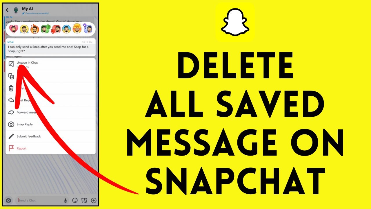 How to Delete All Saved Message on Snapchat 2024 (EASY!) | PERMANENTLY ...