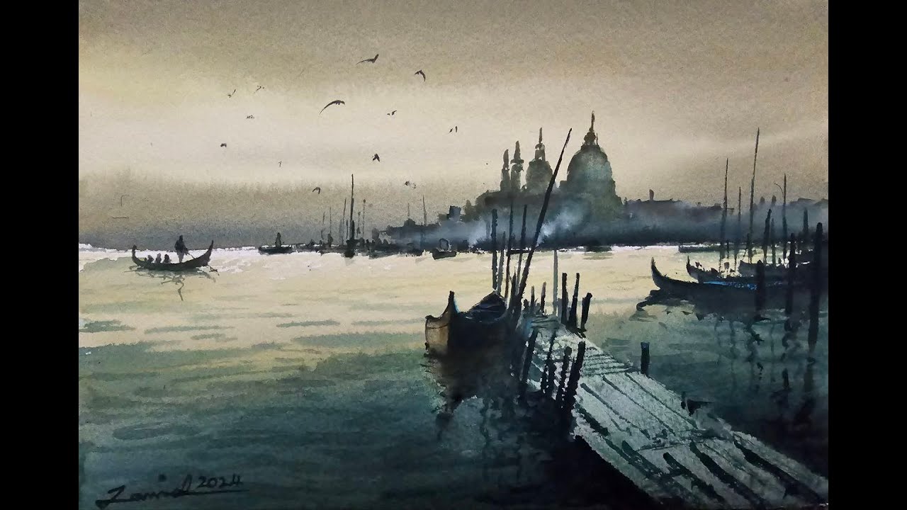 Watercolor Paintings Of Venice Watercolor Painting Of A Venice Street