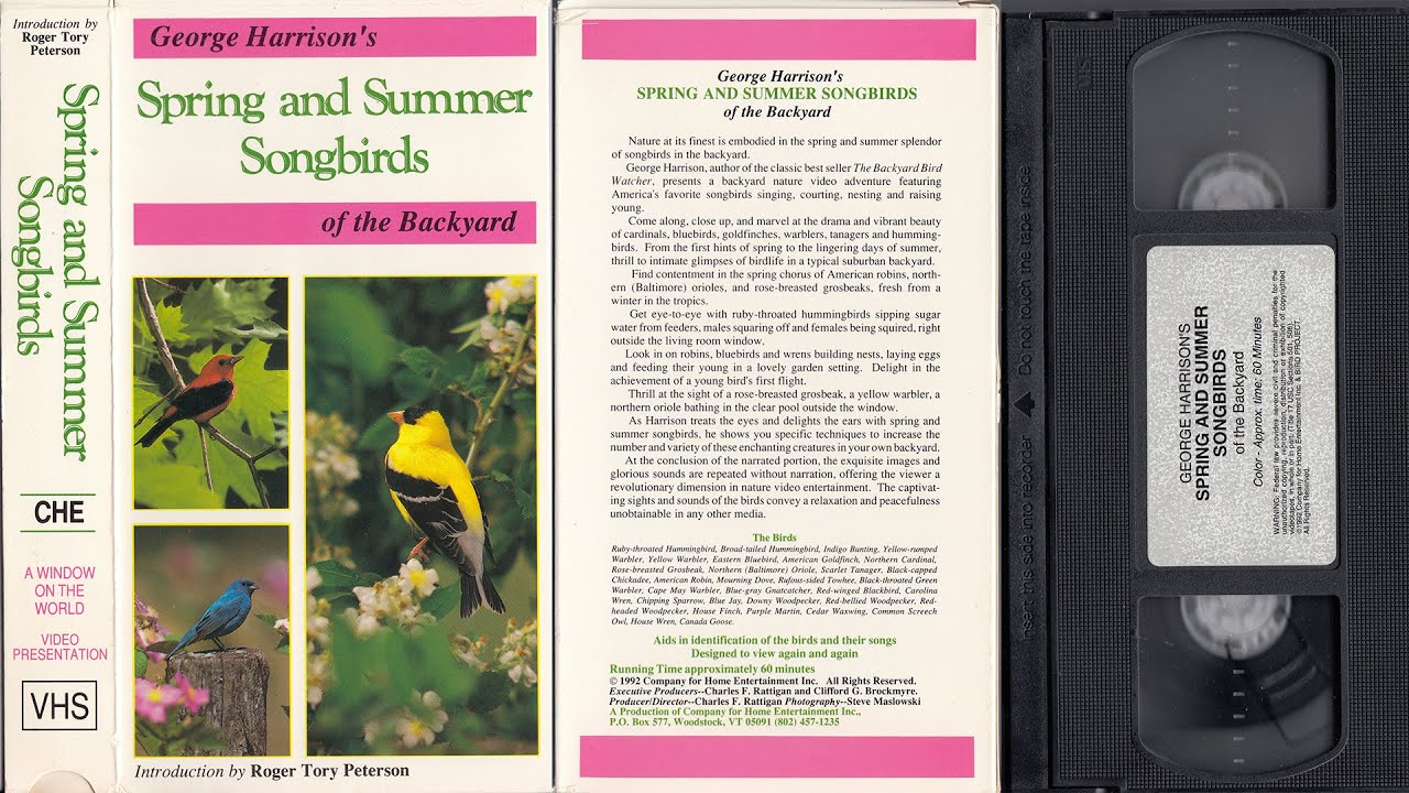 Spring and Summer Songbirds of the Backyard (1992) VHS 60fps - YouTube
