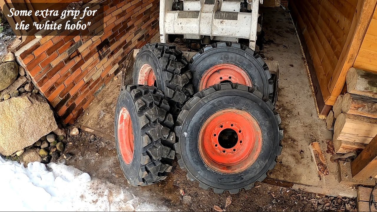 Buying and installing new tires for the bobcat - YouTube