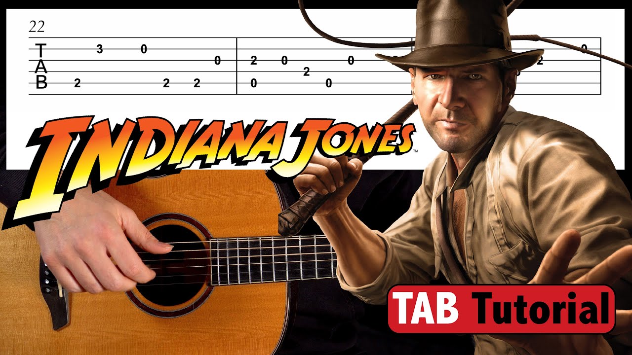 Indiana Jones - The Raiders March // Easy Guitar Tutorial + TAB ...