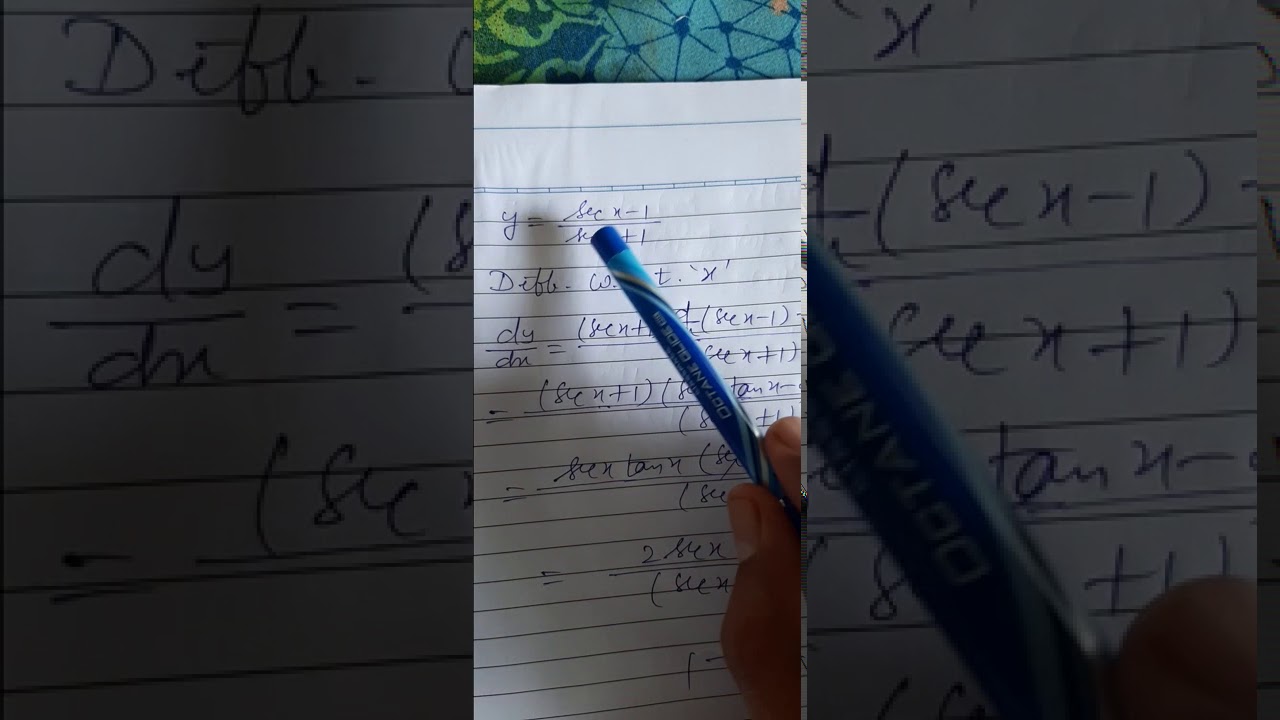 Divide Rule Of Differentiation - YouTube