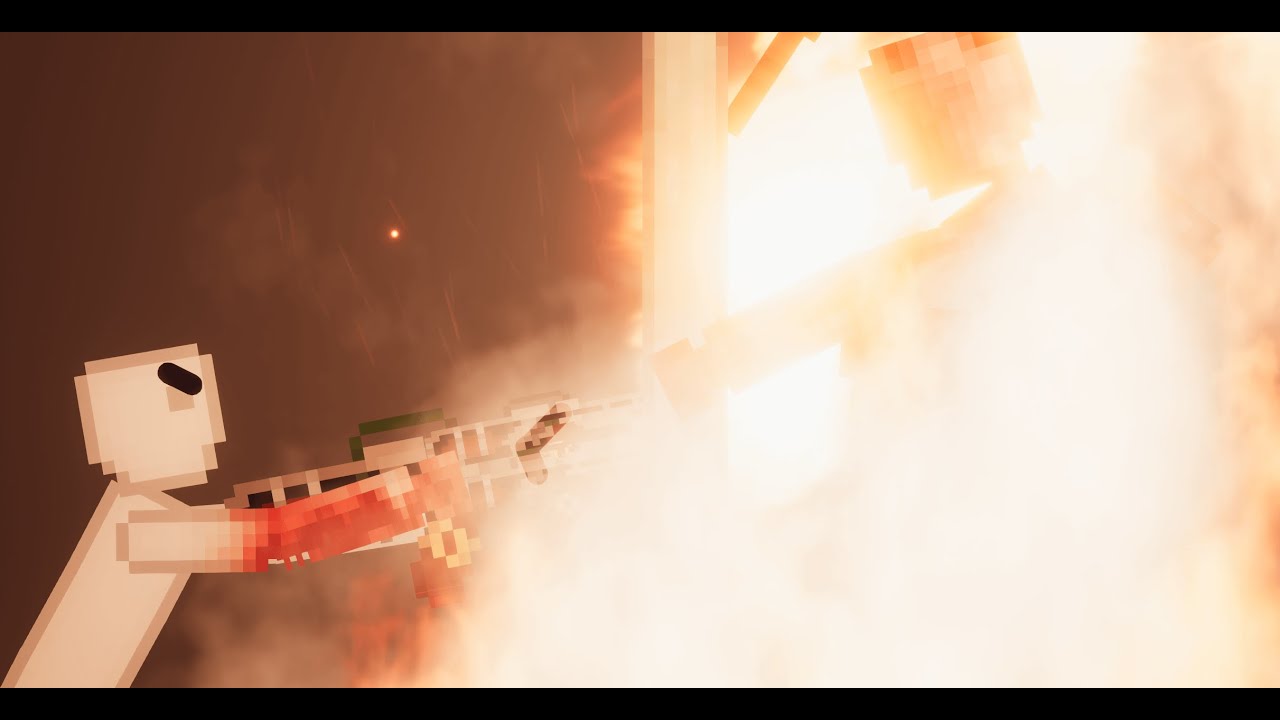 The Super Flamethrower Burns Humans In People Playground (4) - YouTube