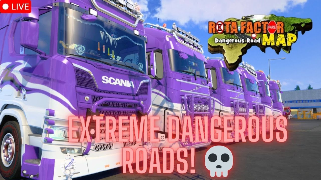 🚛 ETS2 ROTA Map | EXTREME Dangerous Roads! 💀 | Mud, Chaos & Survival ...