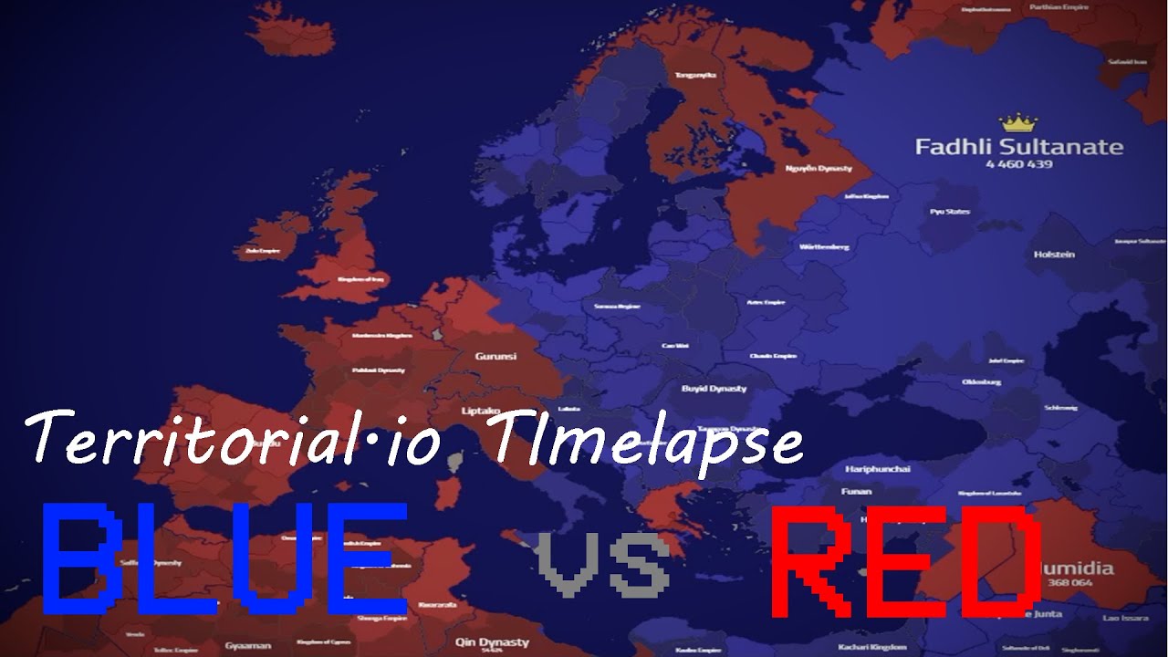 Blue vs Red : Who wins Europe? - Territorial.io Timelapse 19.12.2022 ...