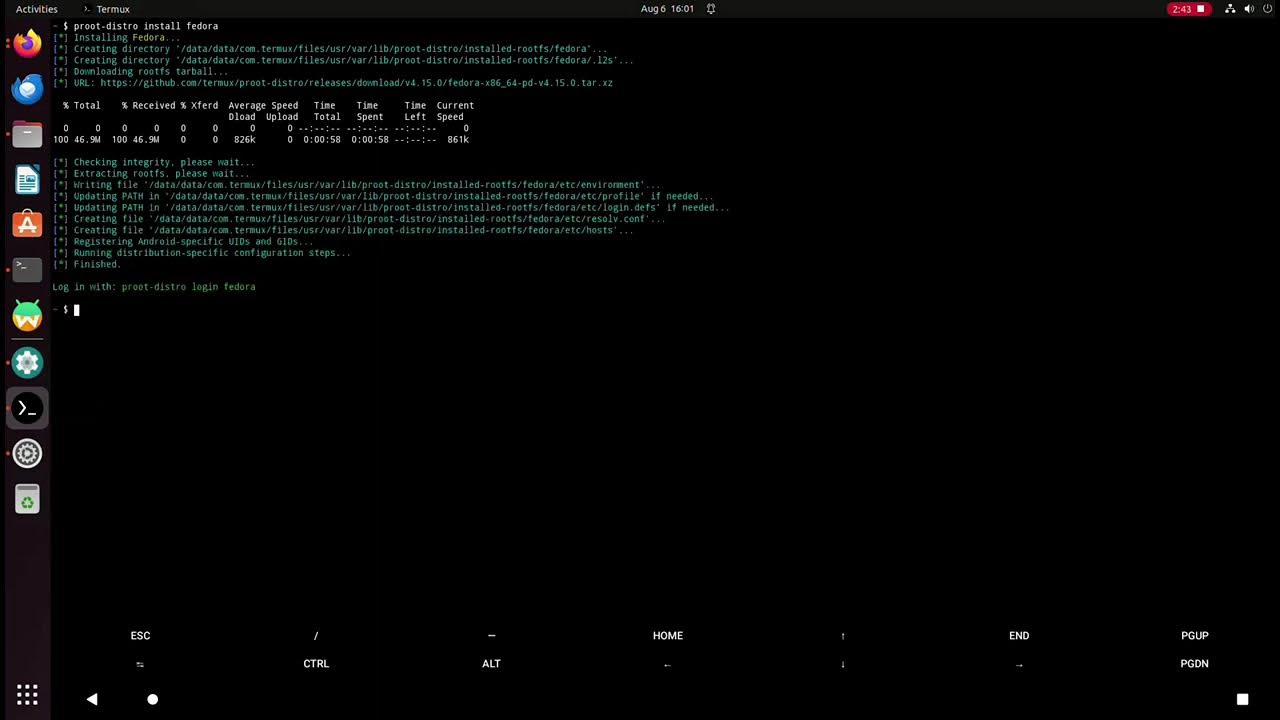 Termux :How to Install and Run Fedora with Termux in Waydroid/Android Mobiles(Development only ...