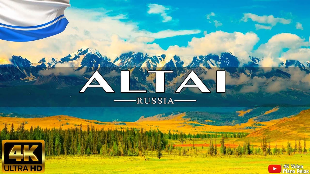 FLYING OVER ALTAI (4K UHD) - Relaxing Music Along With Beautiful Nature ...