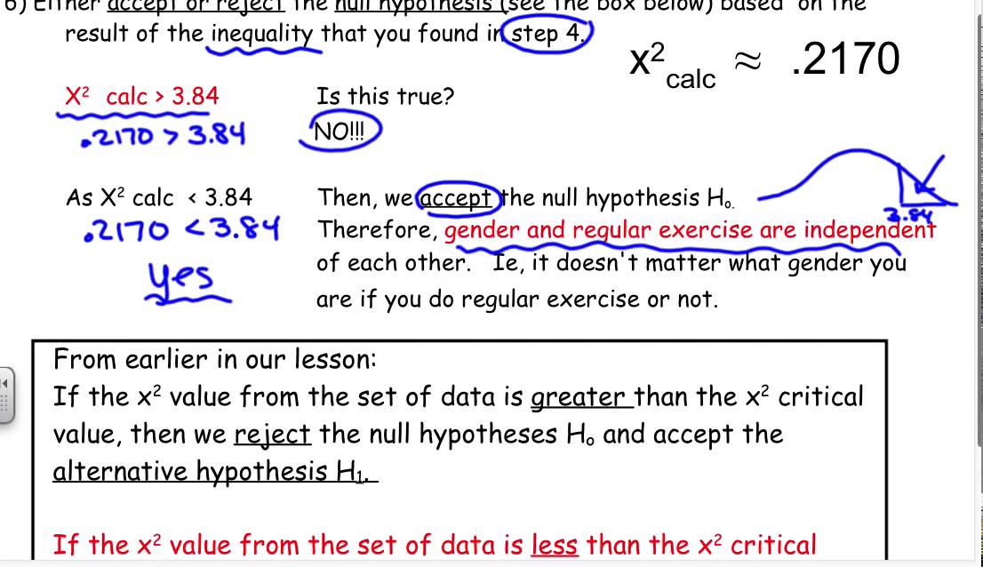 Steps 6 and 7 of Chi Squared Test - YouTube