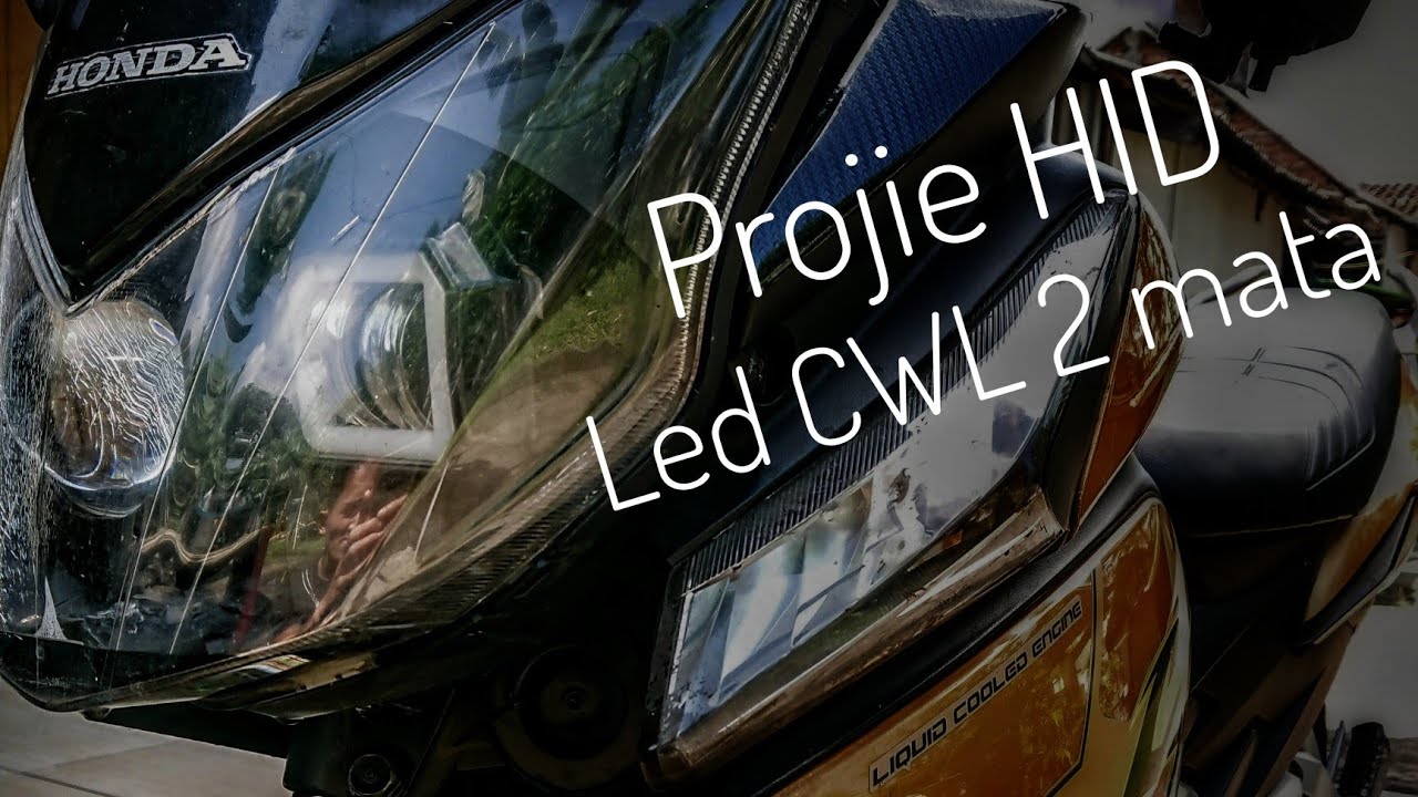 modif lampu utama CS1 nambah ganteng dan terang anti silau - YouTube
