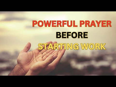 Powerful Prayer before starting work! - YouTube