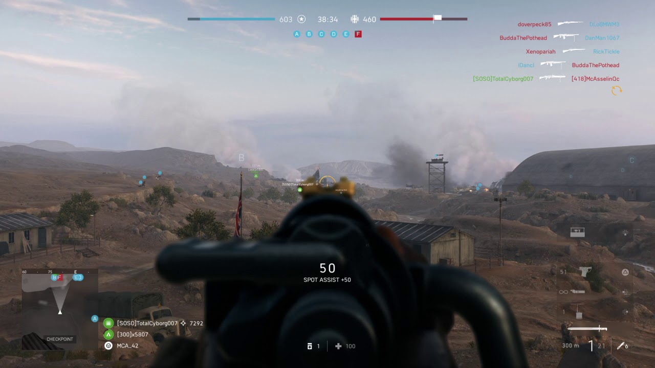 BFV kar98k 378 meter headshot iron sights - YouTube
