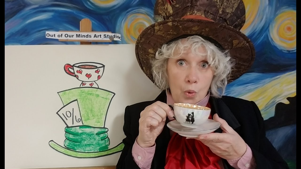 Art with Angela / Day #110 / Mad Hatter - YouTube