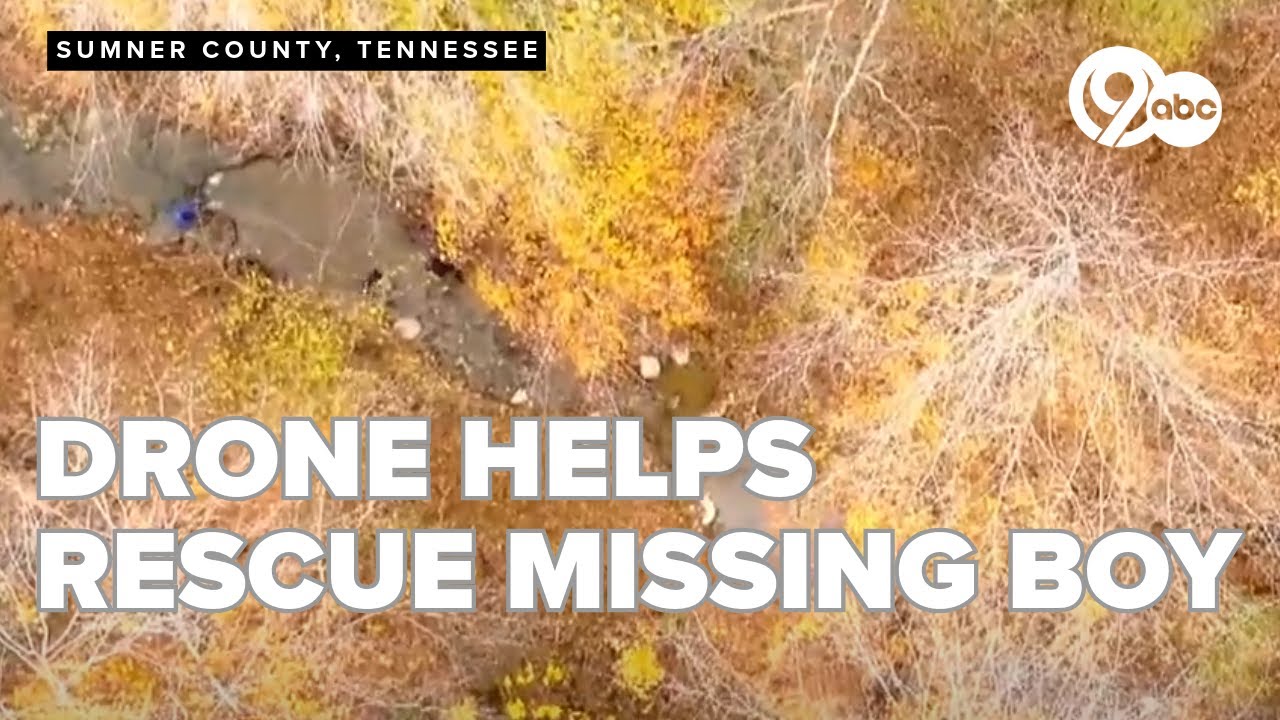 Drone helps rescue missing Tennessee boy who has autism - YouTube