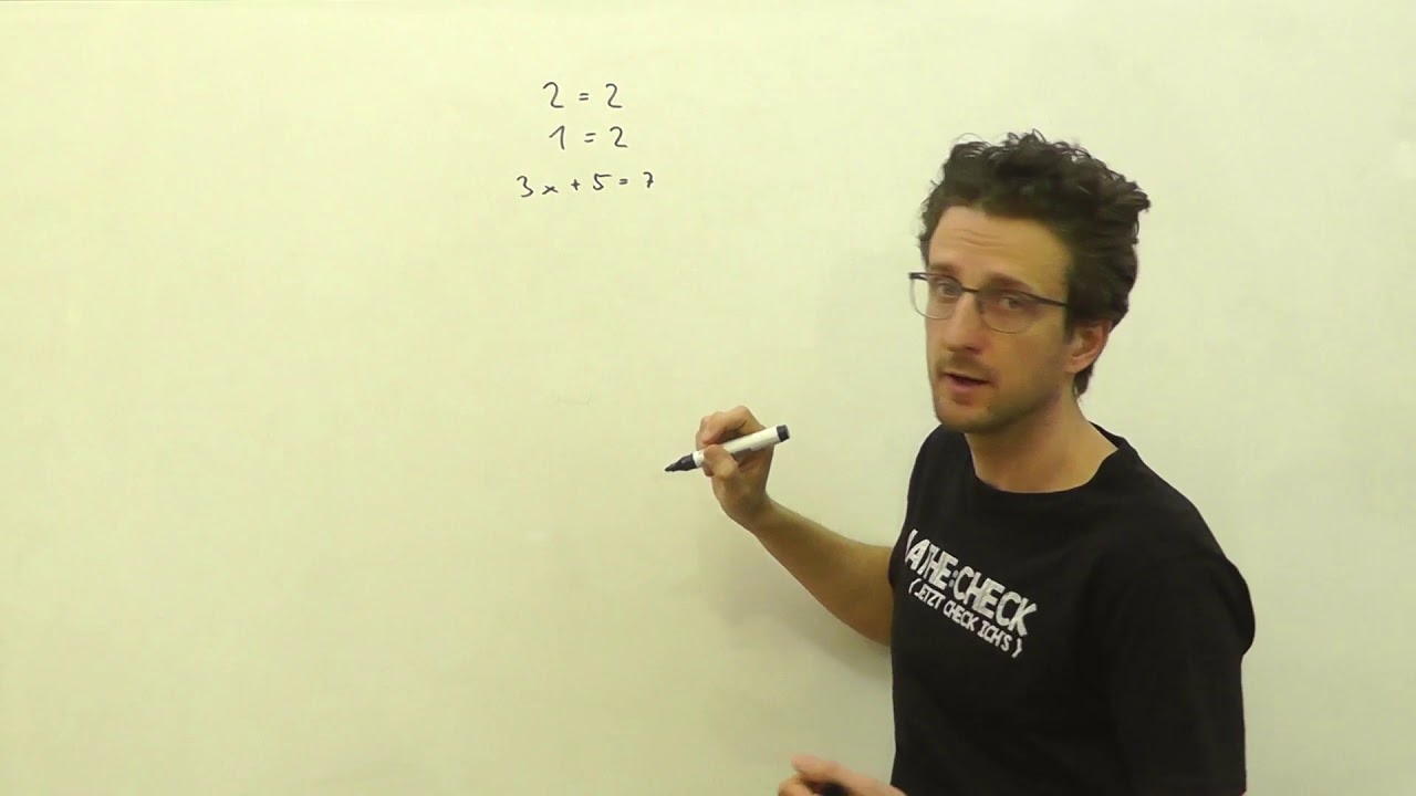 Mathe Begriffe: Was ist eine Gleichung? | Mathecheck.at - YouTube