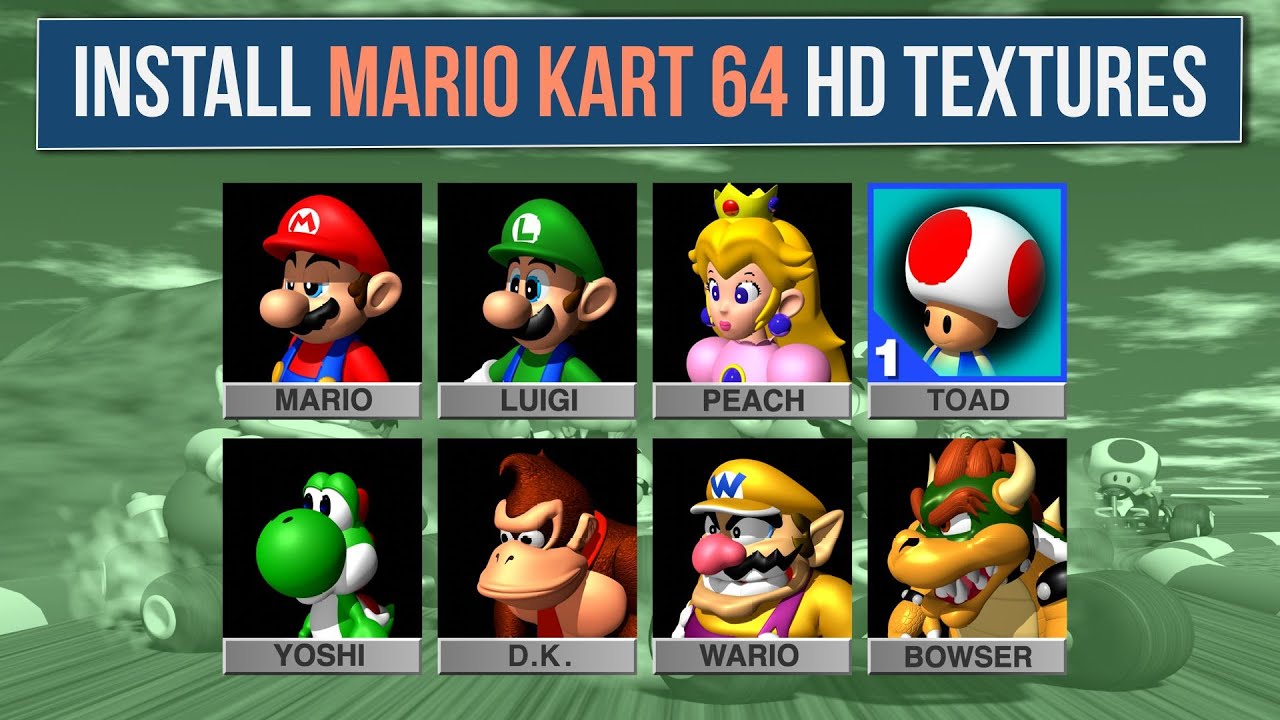 How to Download and Install Mario Kart 64 HD Textures in RetroArch ...