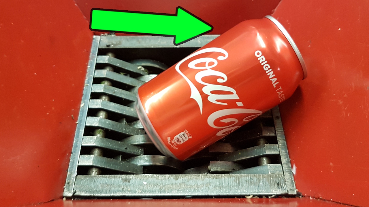 SHREDDING A COCA COLA CAN IS ODDLY SATISFYING TO WATCH | ScienceTwist ...