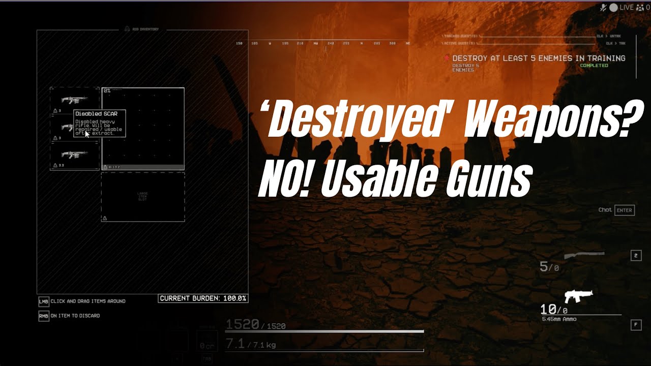 The Forever Winter | How to Turn 'Destroyed' Weapons into Usable Guns ...