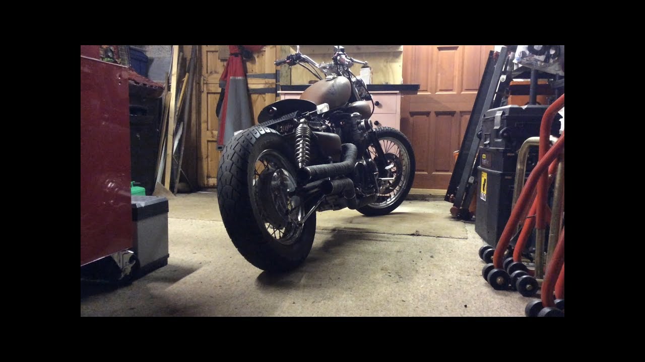 Yamaha Virago RAT Project Bars Grips Risers Gaters - YouTube