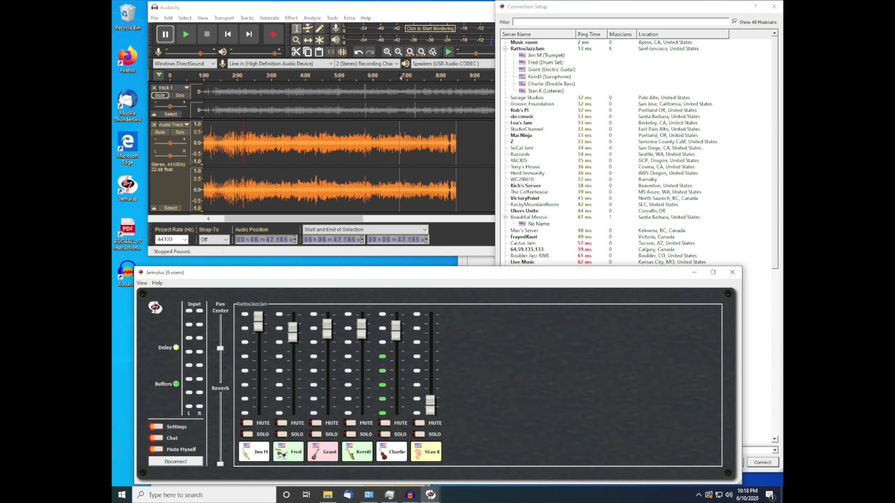 Marty's RattsoJazzJam- Jamulus Jam Session - YouTube
