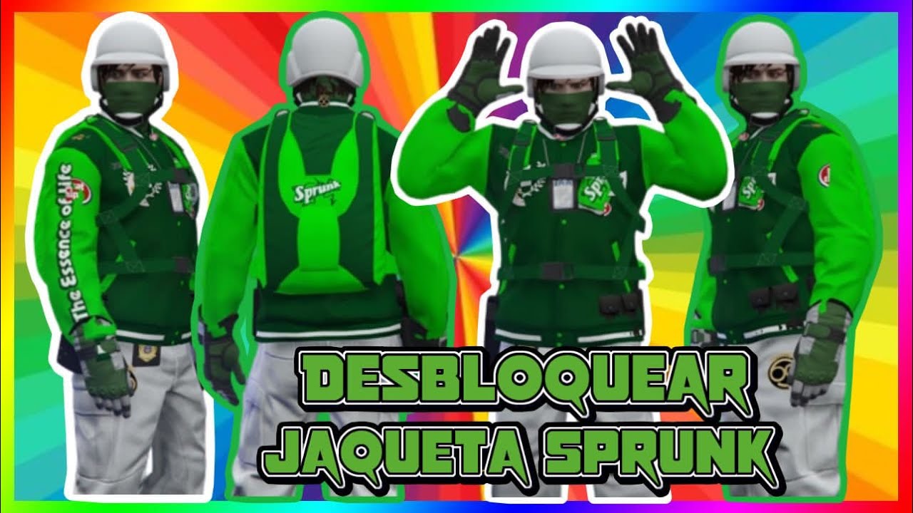 GTA 5 Trajes Masculino: Como Desbloquear Jaqueta Sprunk 1.66!! - YouTube