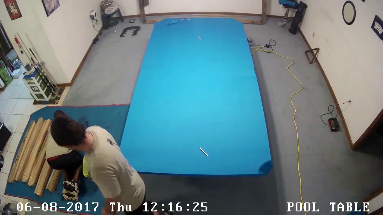 Timelapse of My Pool Table Being Recovered - YouTube