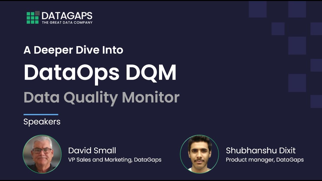 DataOps Data Quality Monitor - A Deeper Dive - YouTube