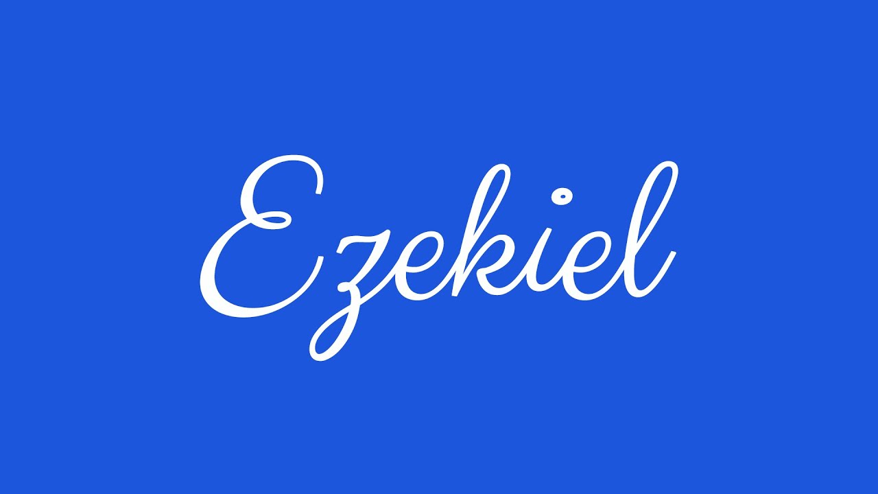 Learn how to Sign the Name Ezekiel Stylishly in Cursive Writing - YouTube