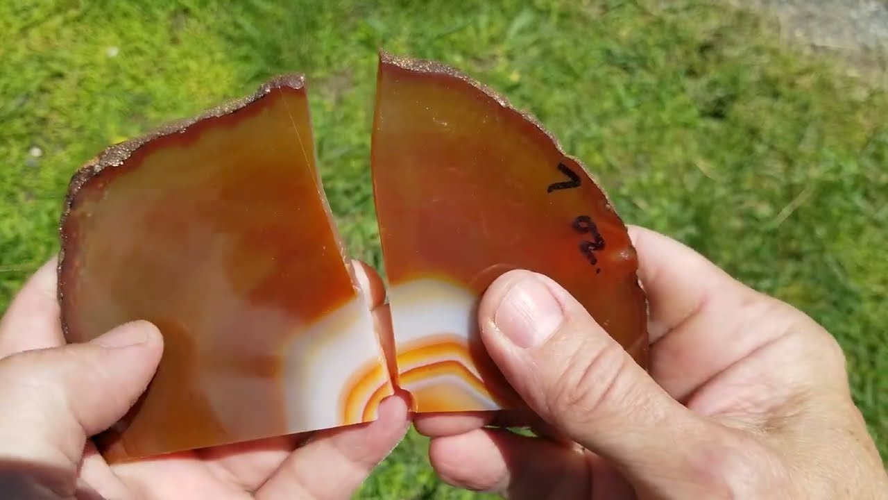 Cutting Agate Slab with Glass Cutter - YouTube