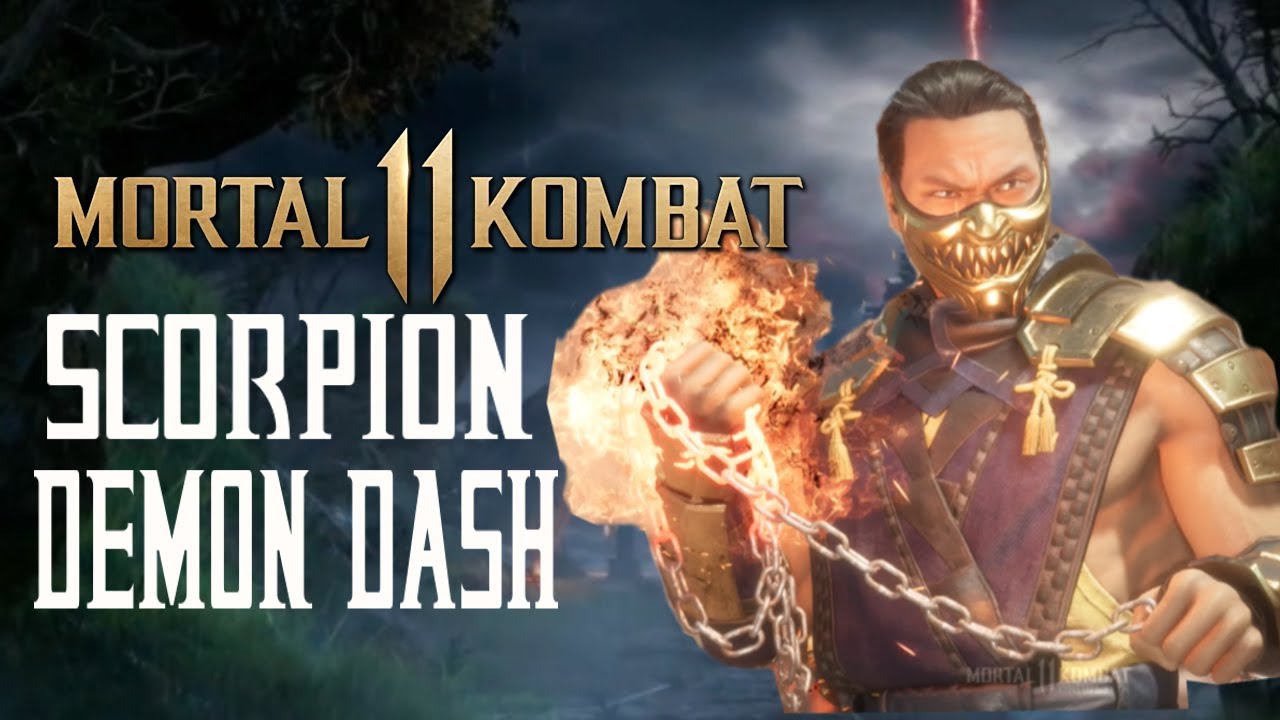 Scorpion Demon Dash Combo - Mortal Kombat 11 Beta Review - YouTube