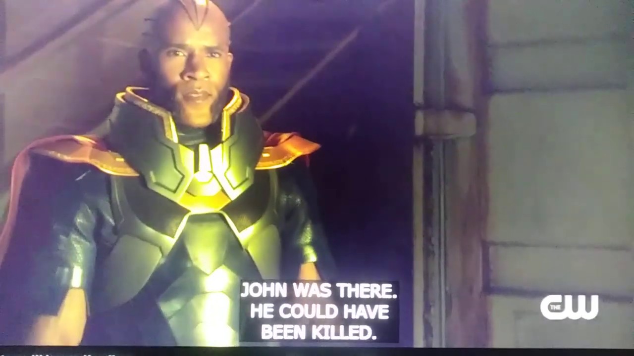 Arrow 8x2 The Monitor consults with the Harbinger - YouTube