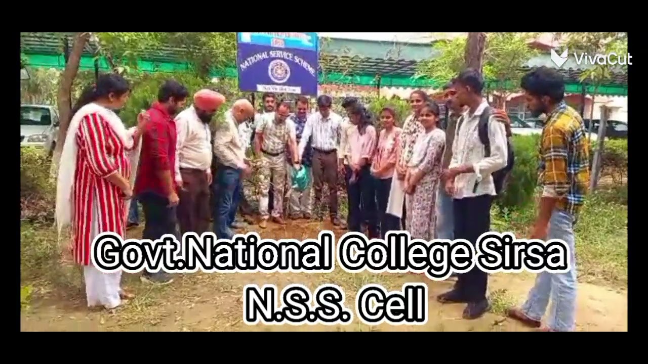 Tree Plantation by NSS Unit of Govt. National College, Sirsa - YouTube