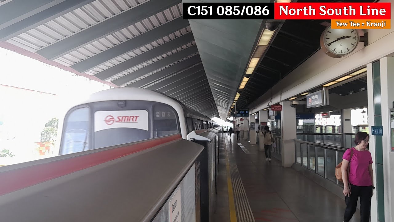 Retired | SMRT Trains: C151/2 [085/086] - Yew Tee » Kranji - YouTube