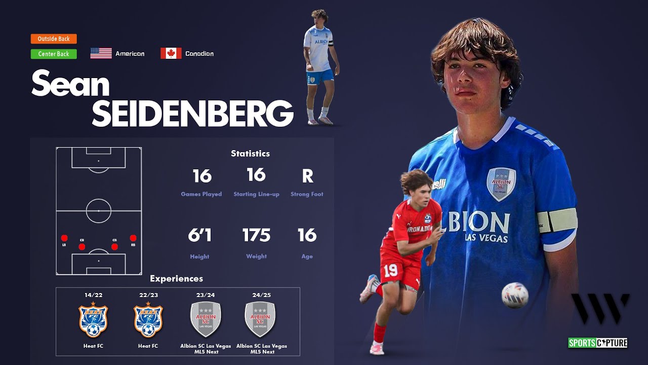 Soccer (M) | 6'1 CB Sean Seidenberg | Wagenr&Woolf 2026 - YouTube
