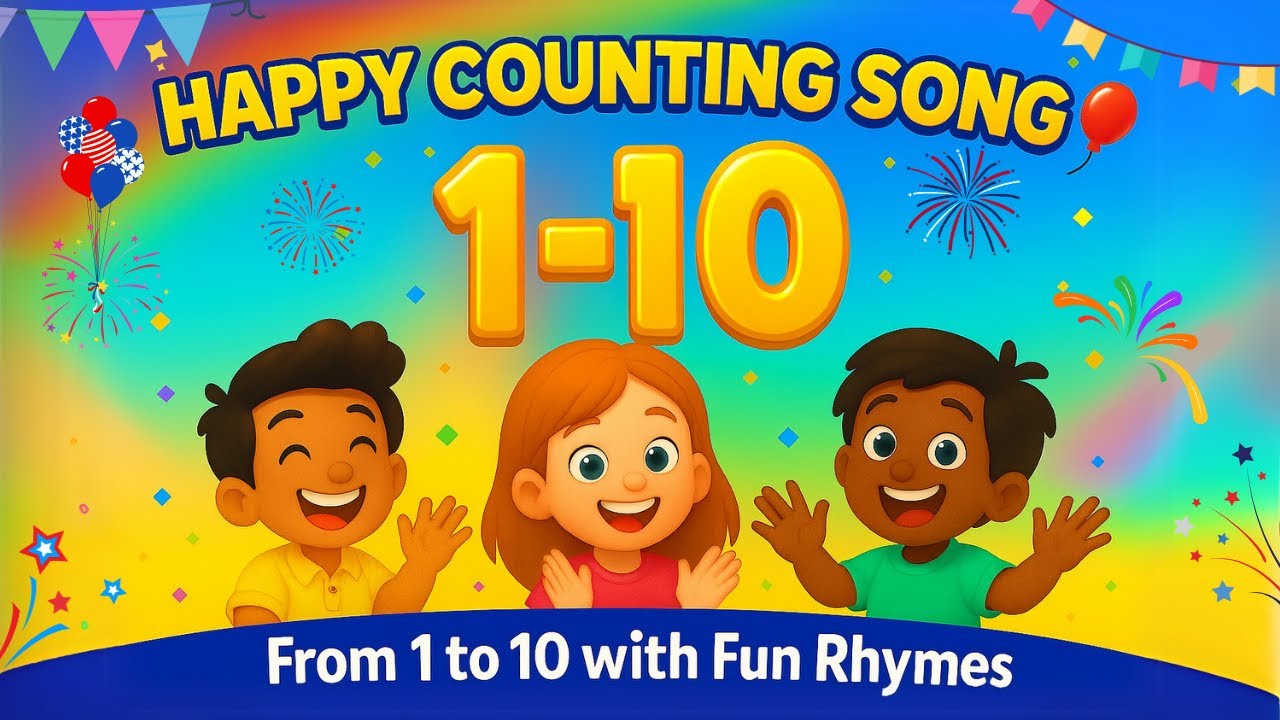 Happy Counting Song | From 1 to 10 with Fun Rhymes | Tiny Beats 3D ...