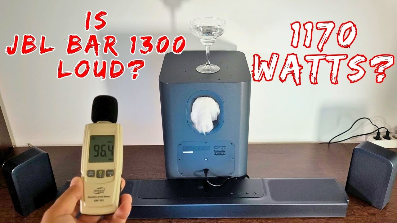 How Loud is JBL BAR 1300 Soundbar? DECIBEL Test - YouTube