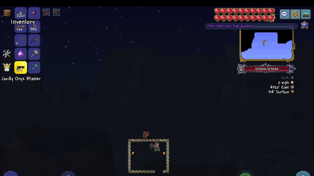 Terraria expert mode mobile destroyer (without arena strategy sorry ...