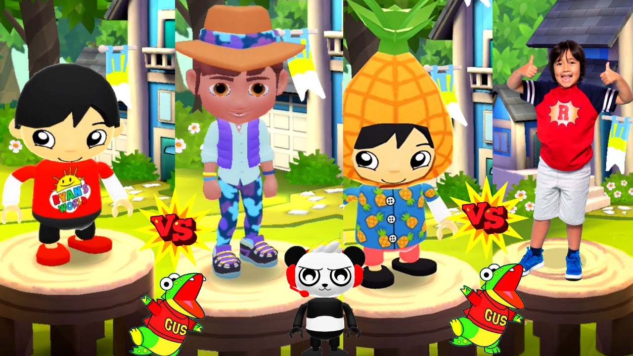 Tag with Ryan - Ridley Jones vs Spy Combo Panda vs Pineapple Ryan New ...