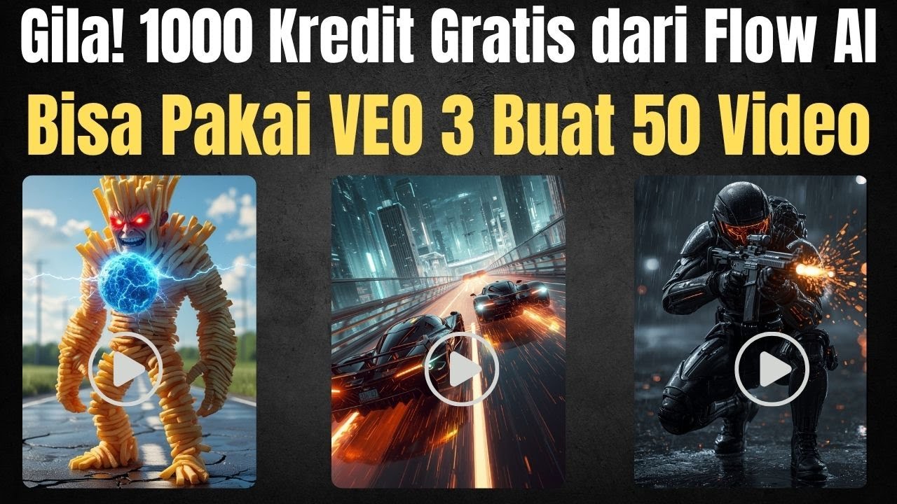 Cara Akses Google VEO 3 via Flow AI — Dapat 1000 Kredit & Bikin 50 ...