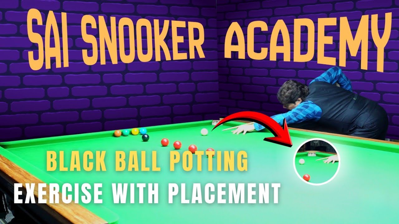 Black ball potting exercise with placement. Sai Snooker Academy - YouTube