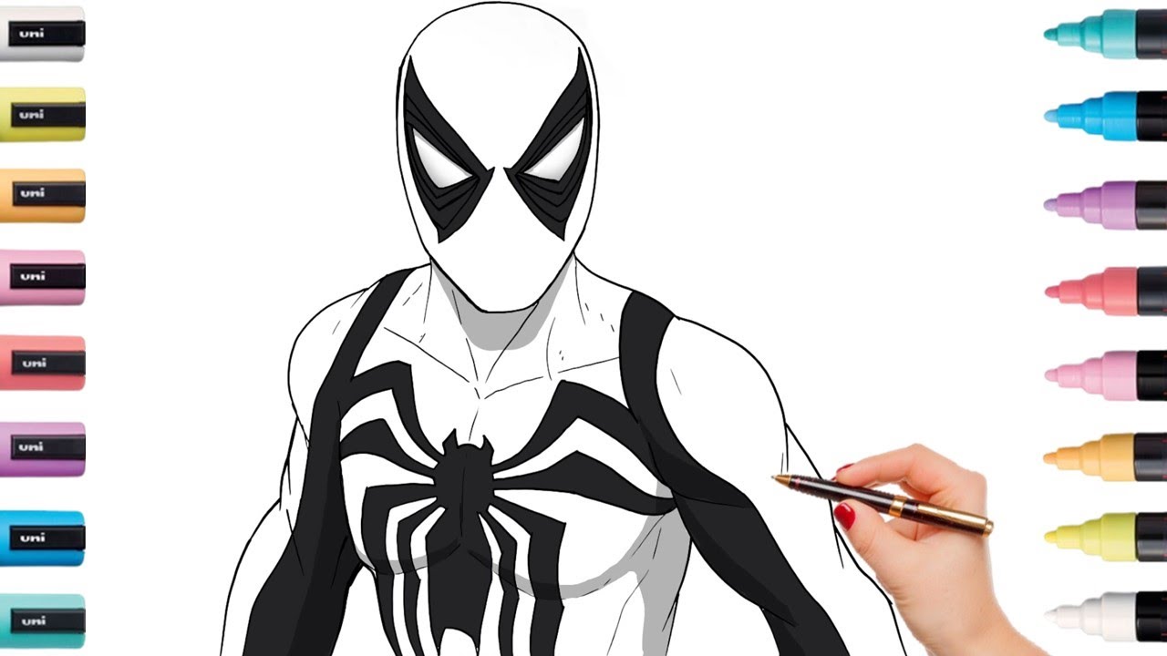 "Step-by-Step Guide: Drawing Anti-Venom Suit | Spider-Man 2 Inspired ...