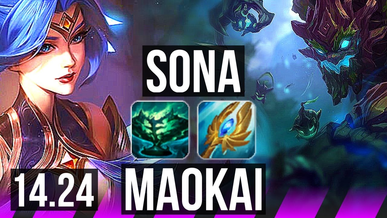 SONA & Jhin vs MAOKAI & Jinx (SUP) | 2/2/14 | NA Challenger | 14.24 - YouTube
