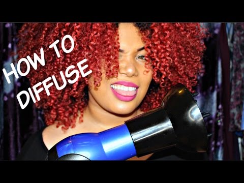 HOW TO diffuse natural hair (2 techniques) - TAME vs. BIG first day ...