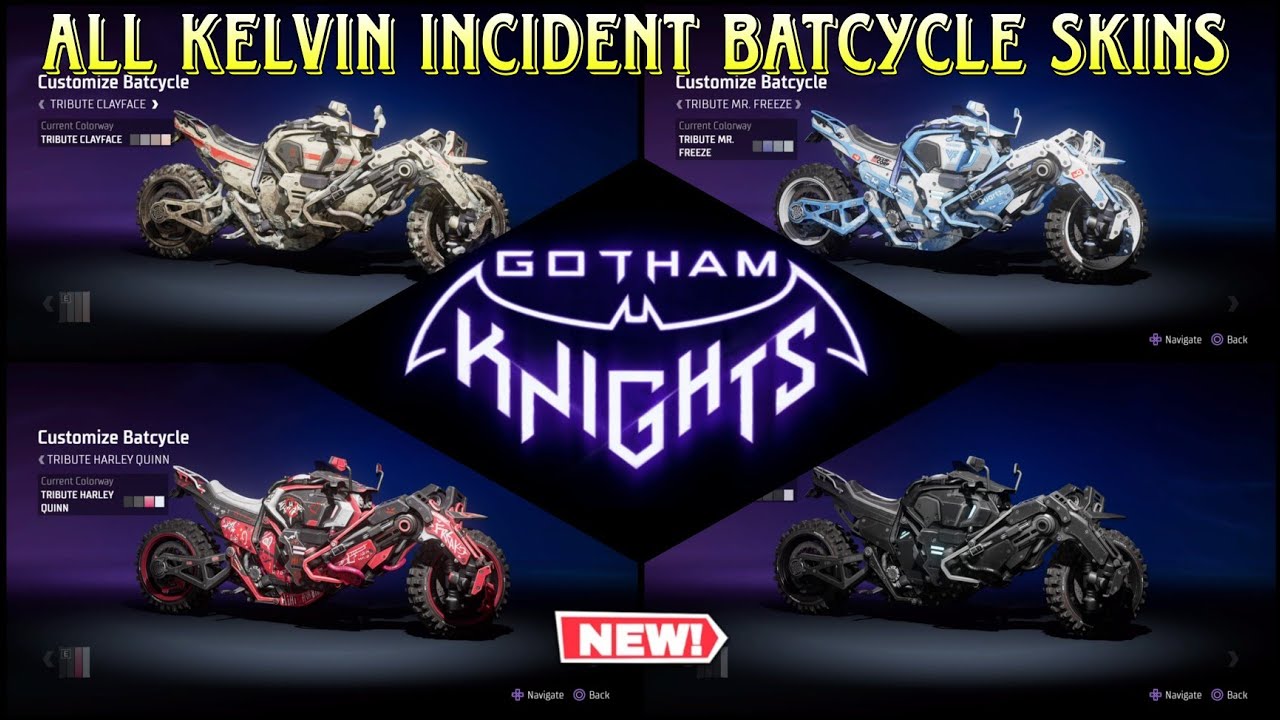 Gotham Knights - How To Unlock The New Kelvin Incident Batcycle Skins ...